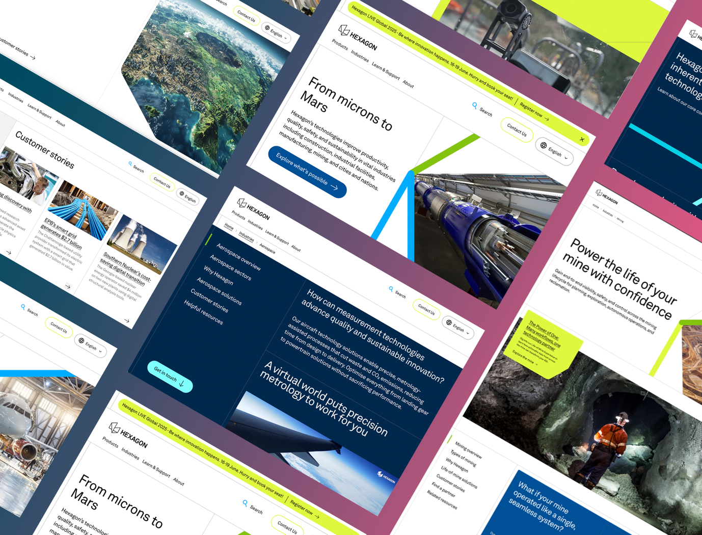 Hexagon launches new website with Remarkable at HexagonLIVE 2025